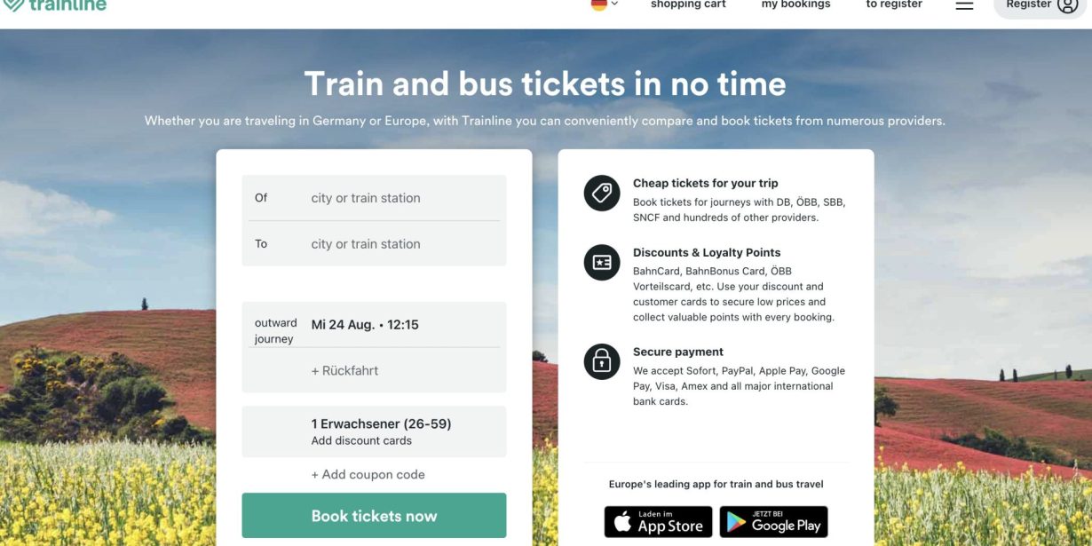 Trainline, your quick & easy way to book train tickets across Europe – Growoons